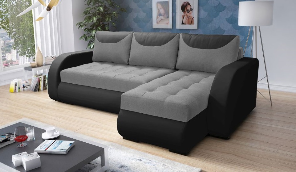 Kanapy do salonu narożne z funkcją spania LORDES » Meble Arkadius